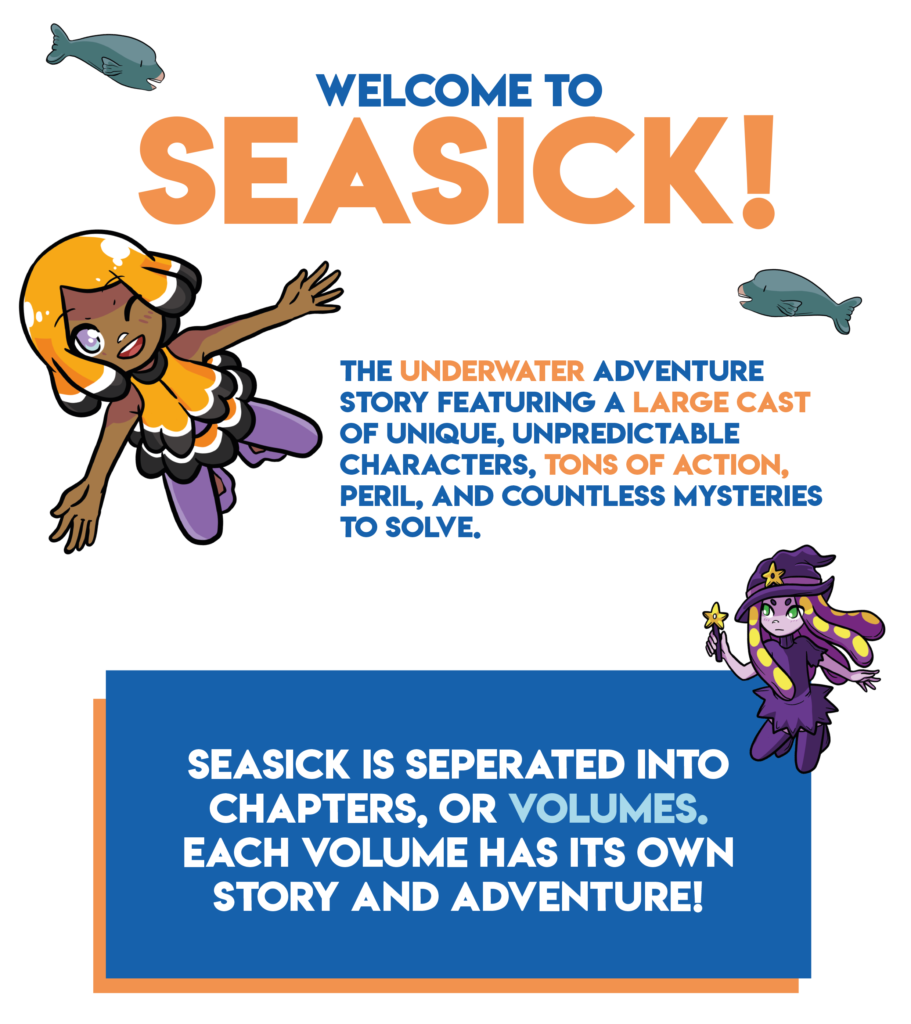 Seasick – The Underwater Adventure Comic. Updates every Friday!