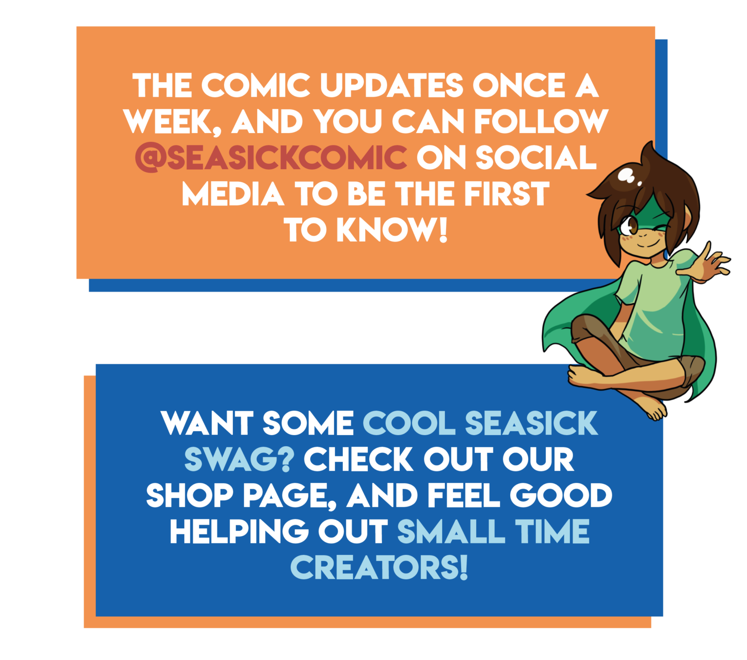 Seasick – The Underwater Adventure Comic. Updates every Friday!
